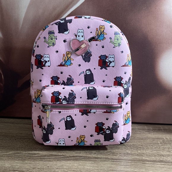 Bioworld | Bags | Horror Cats Mini Backpack Nwt | Poshmark